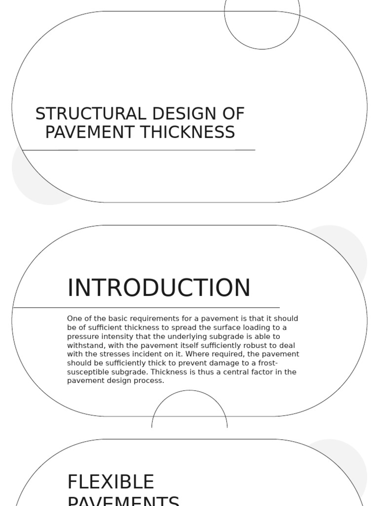 Structural Design of Pavement Thickness | PDF