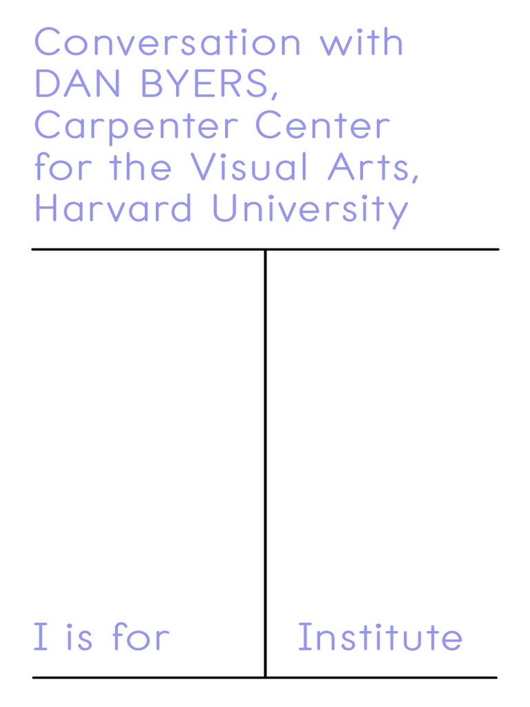 Klein y Noor - Conversation With Dan Byers - I Is For Institute (2018 ...