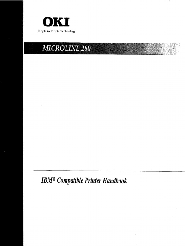 Microline 280 Compatible Printer Handbook | PDF