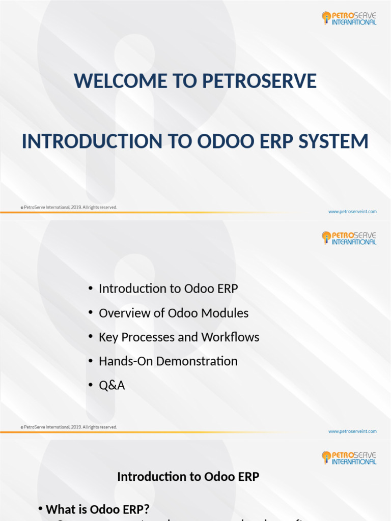 Odoo Erp Training | PDF