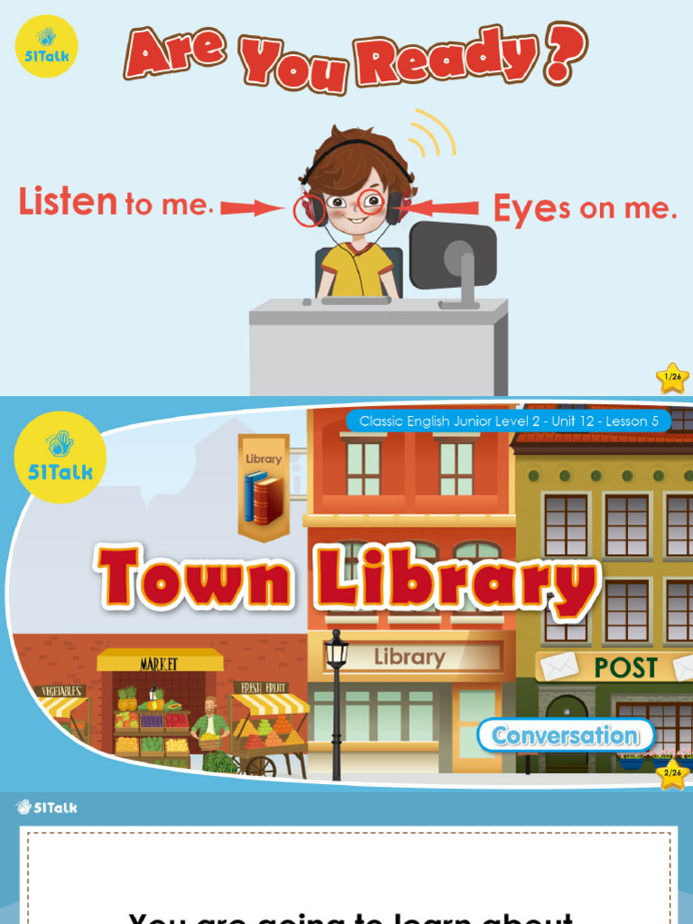 Level 2 - Unit 12 - Lesson 5 - Town Library | PDF