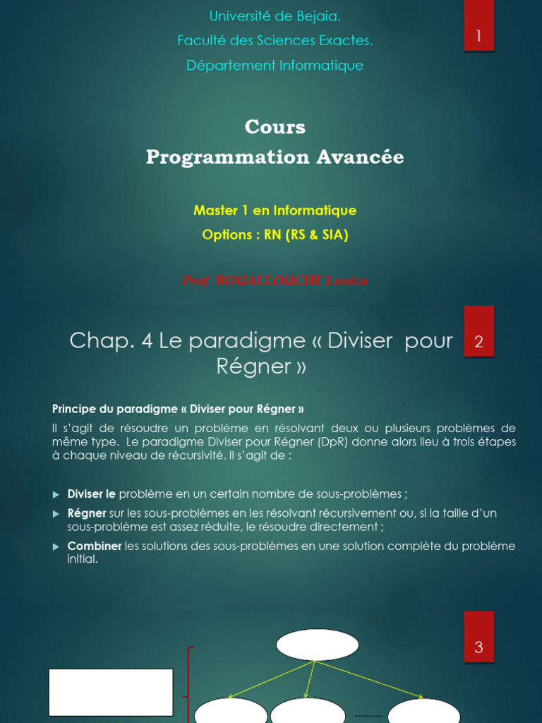 Cours-Programmation-Avancée-Chapitre-4. Le Paradigme-DpR | PDF