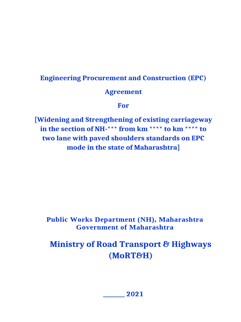 Standard EPC Agreement | PDF