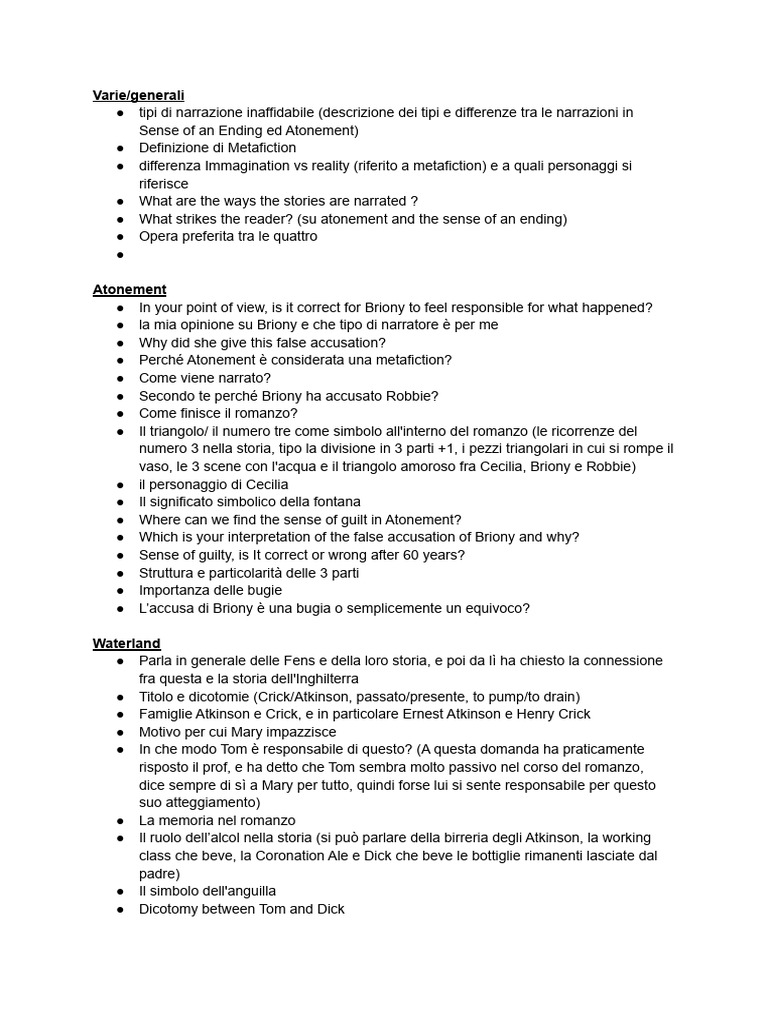 Domande Esame - 1 | PDF