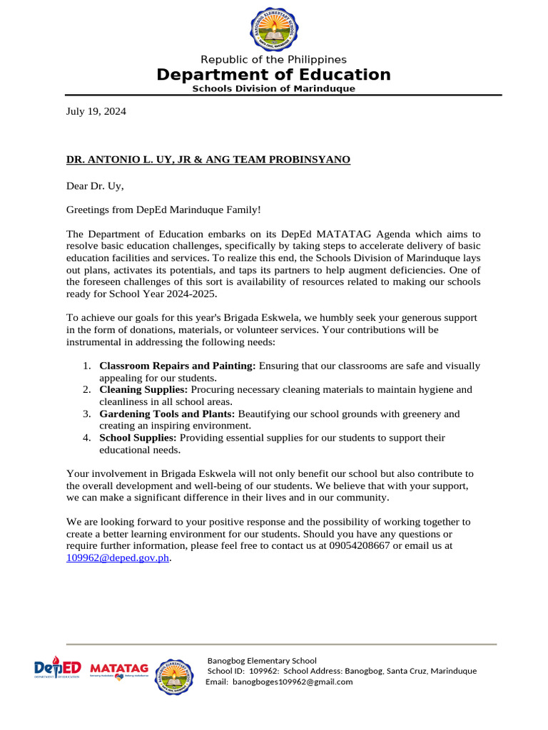 Solicitation Brigada | PDF