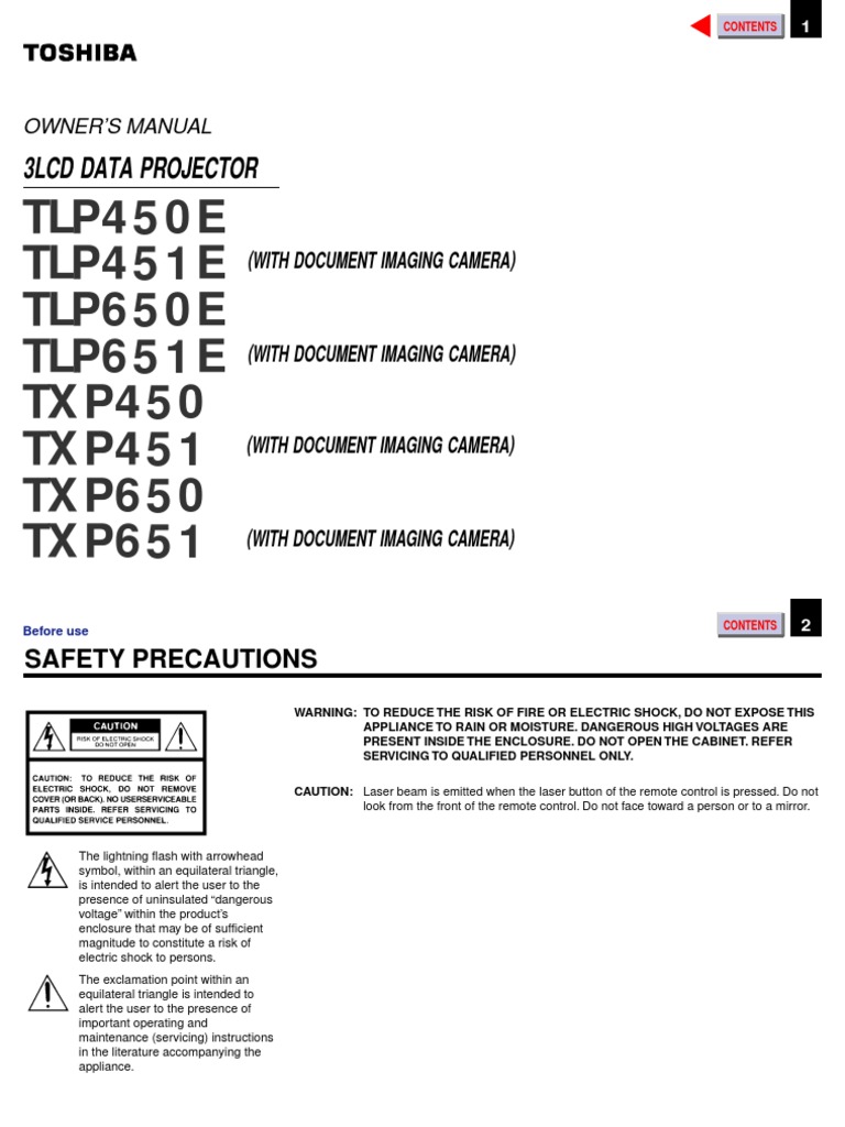 Toshiba TLP | PDF | Rgb Color Model | Camera