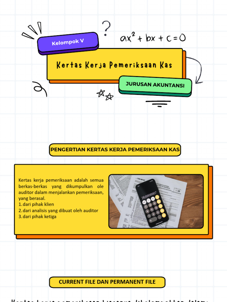 Kelompok 5 - Kertas Kerja Pemeriksaan Kas | PDF
