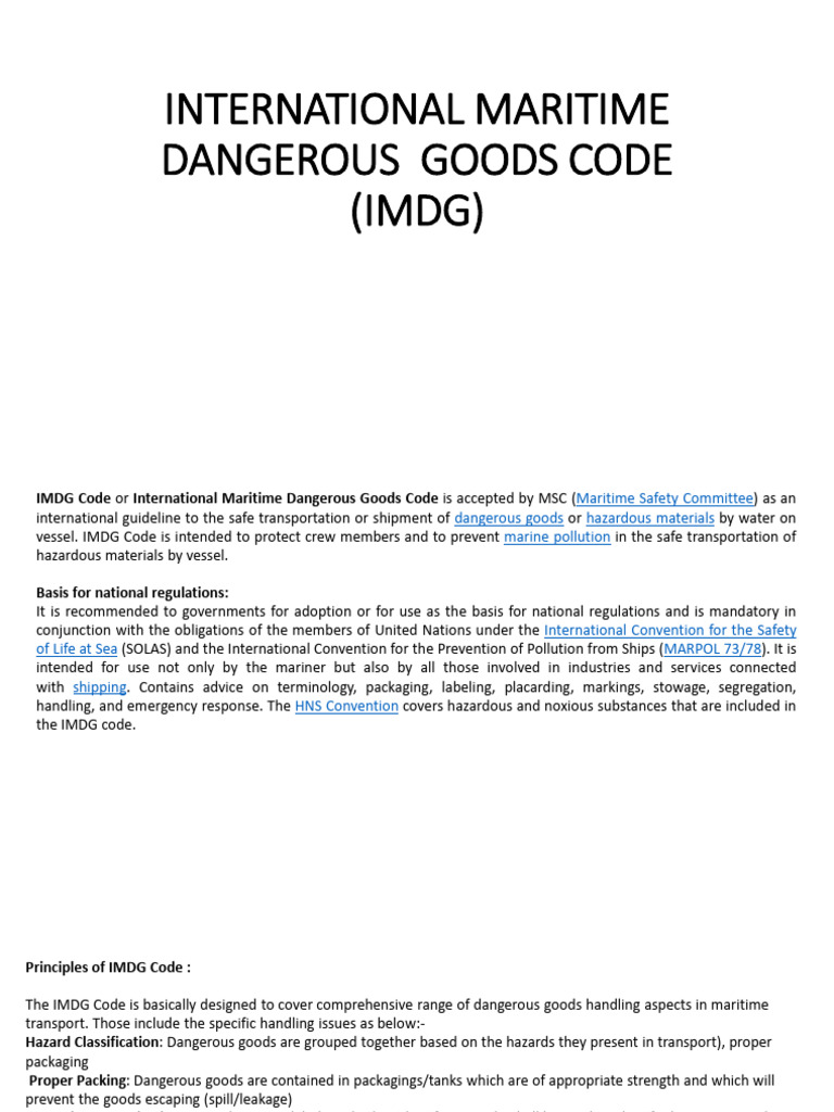 Imdg, Iata | PDF