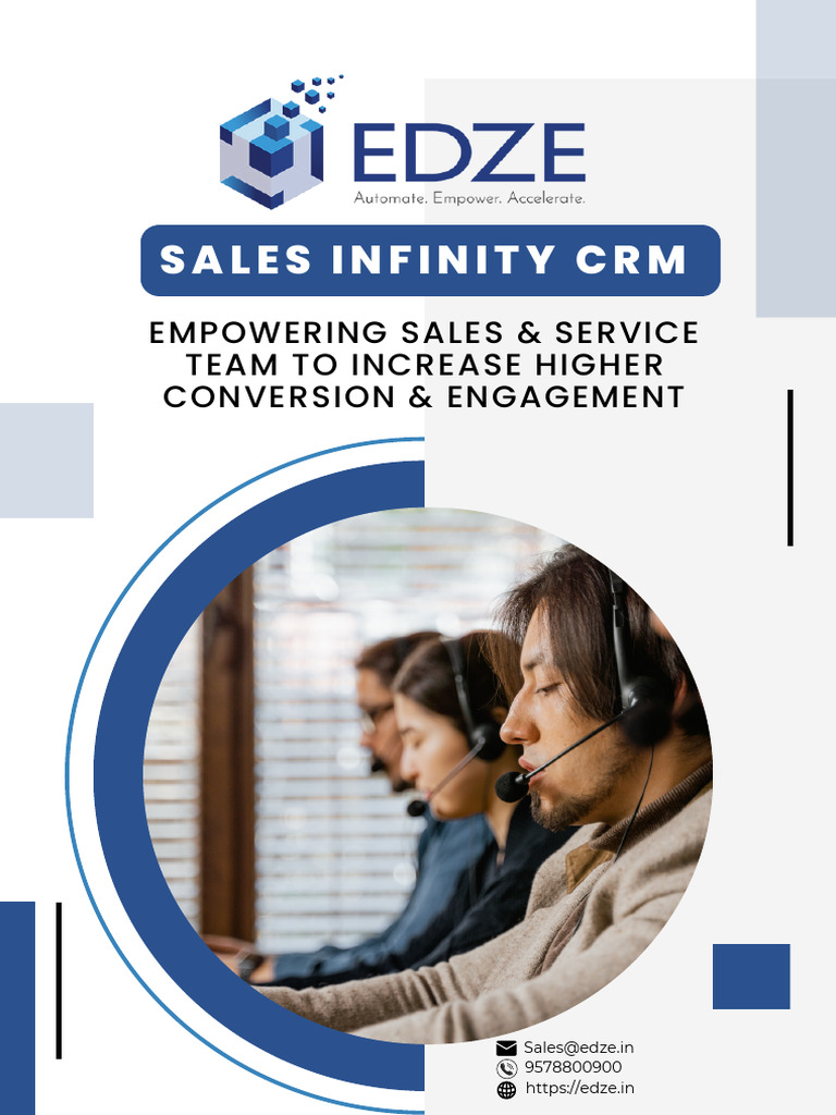 EDZE Soft - Sales Infinity CRM (1) | PDF