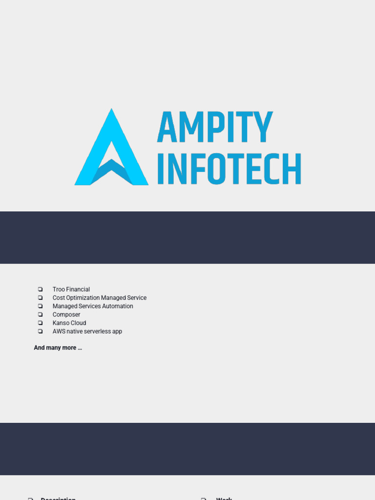 Ampity Innovations - Projects | PDF