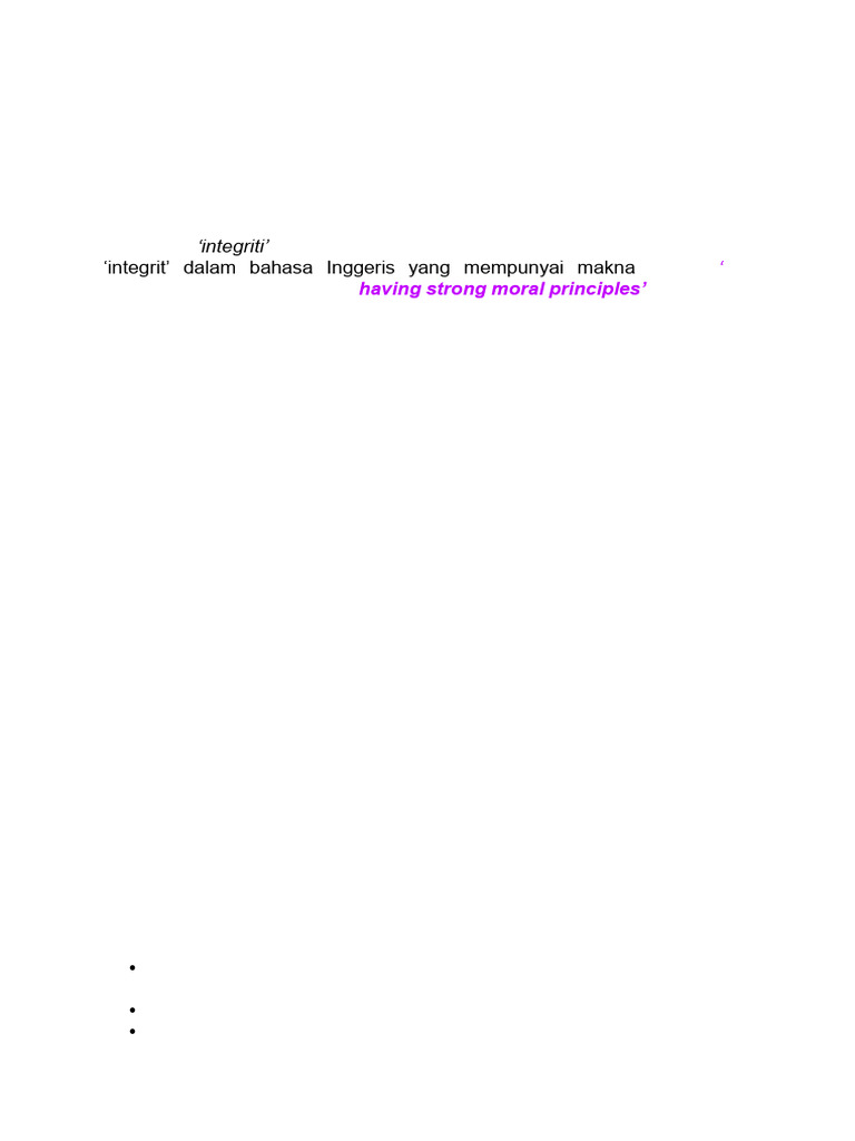 15.apa Itu Integriti | PDF