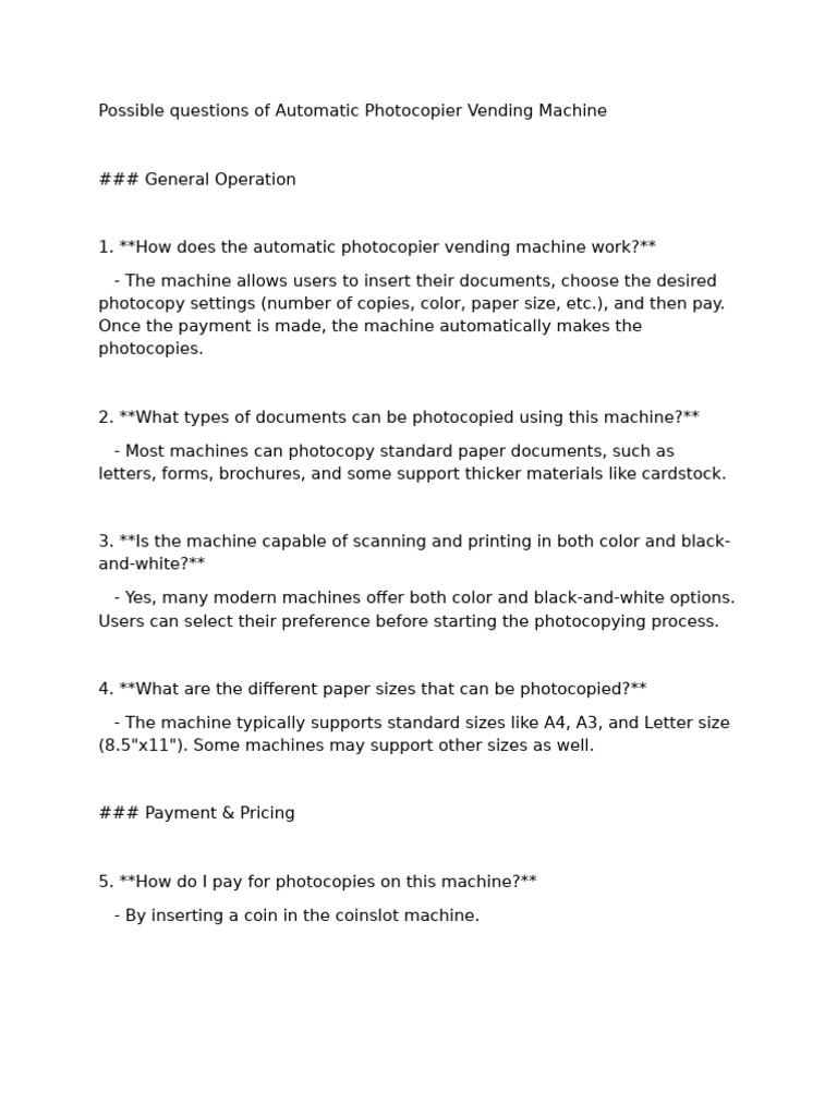 Possible Questions | PDF