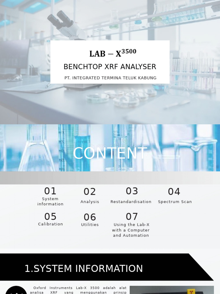 Lab-X3500 Penganalisis XRF Benchtop | PDF