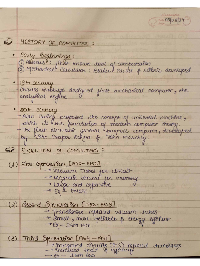 Cse Minor Notes | PDF