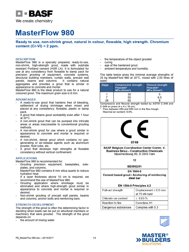 TF MasterFlow 980 en | PDF