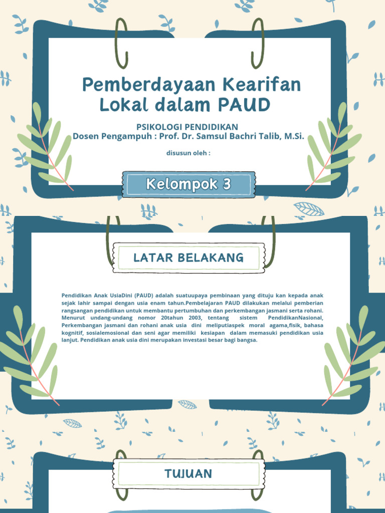 Psi Pendidikan Kelompok 3 | PDF