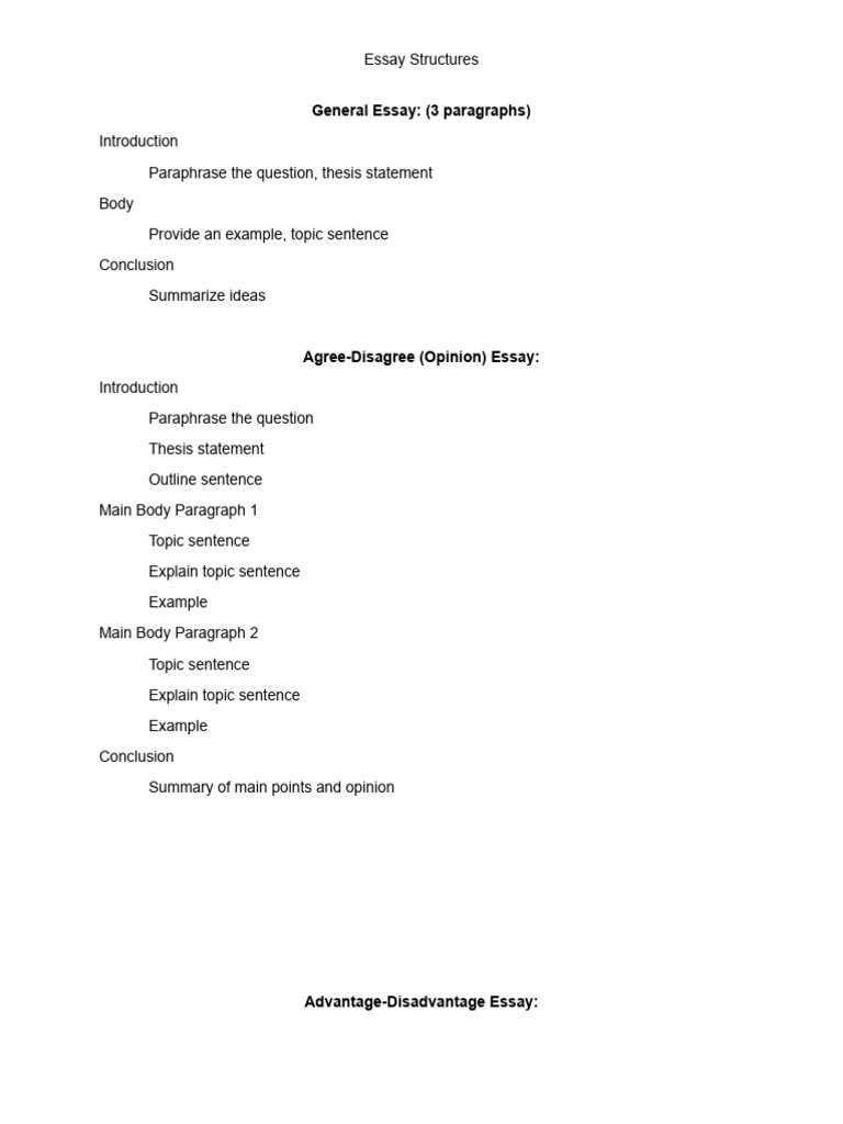 Essay Structure | PDF