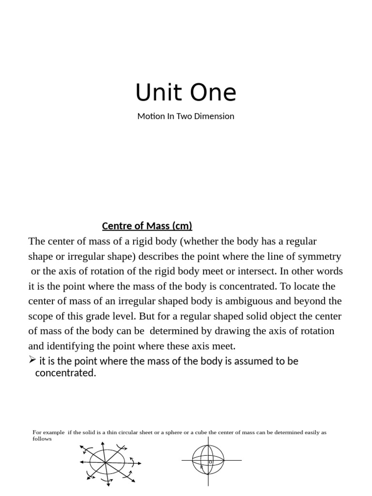 Unit One PPT Note (Autosaved) | PDF