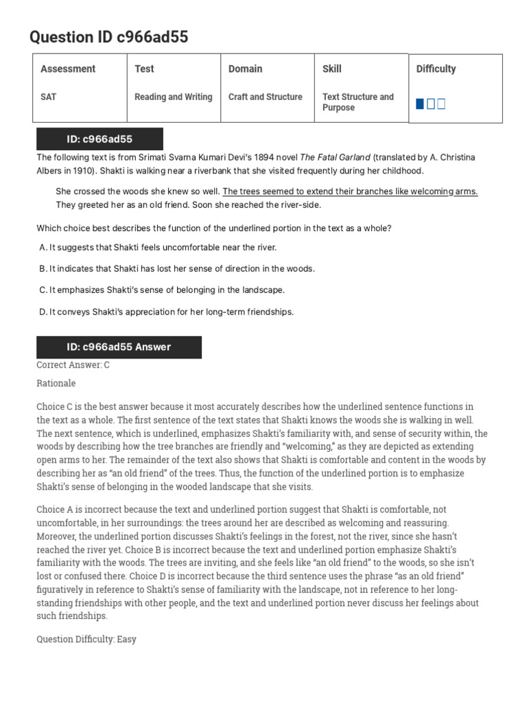 Text Structure and Purpose (Level 1) Answer Key | PDF