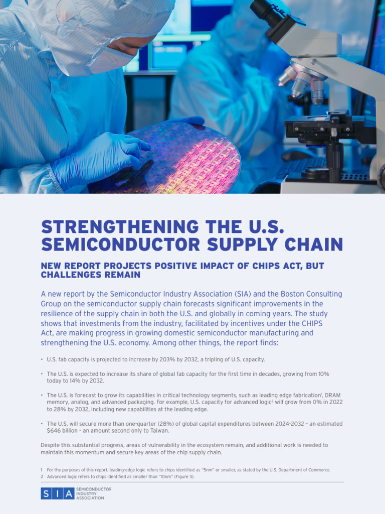 Emerging Resilience in The Semiconductor Supply Chain - SIA Summary | PDF | Semiconductor Device ...