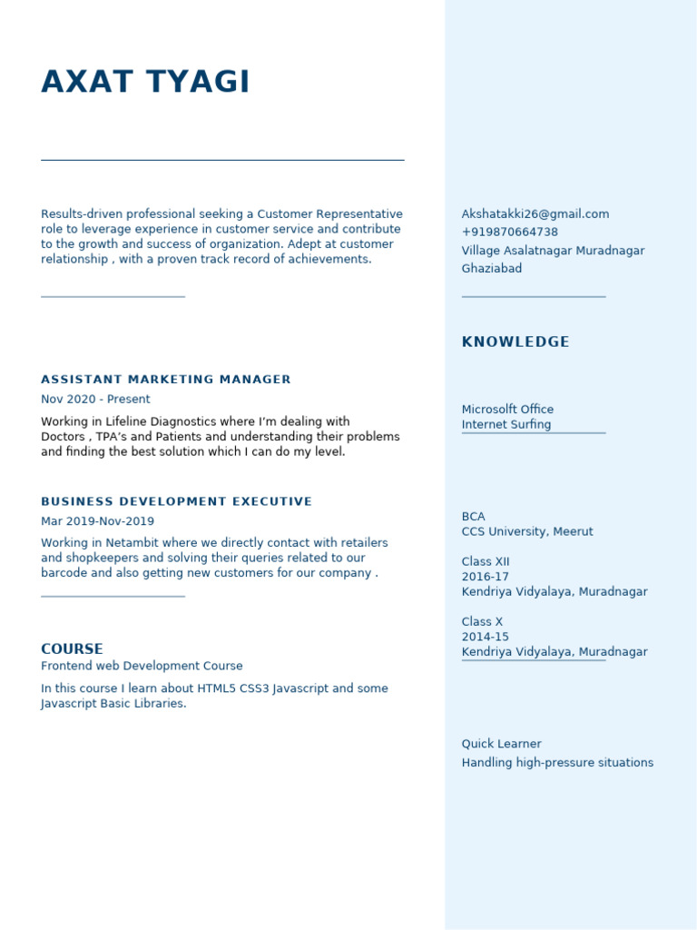 Simple UIUX Designer Resume | PDF
