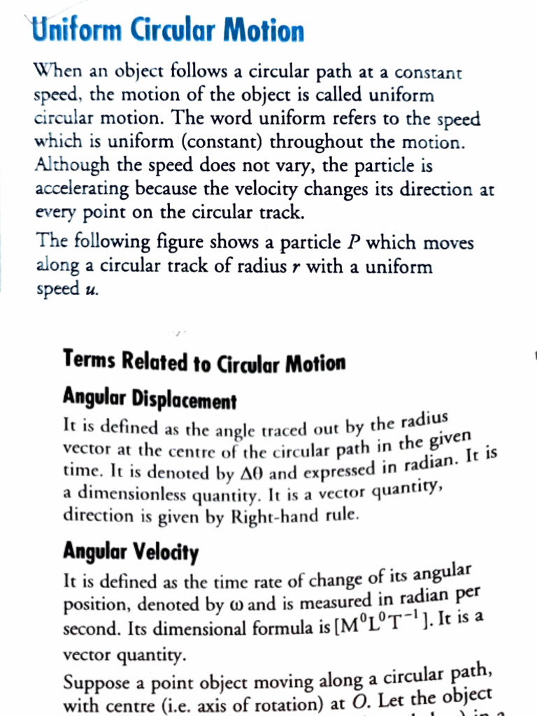 Remaining Part of Chapter-motion in Plane | PDF