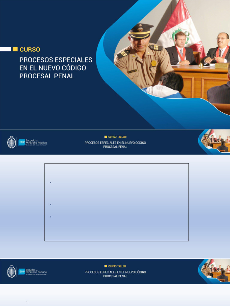Fecha 1 Procesos Especiales en El CPP | PDF