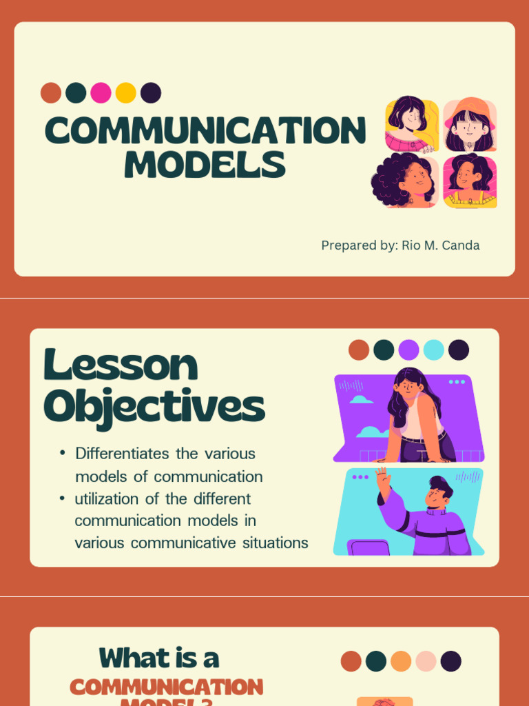 Lesson 3 - Communication Models | PDF | Communication | Foreign ...