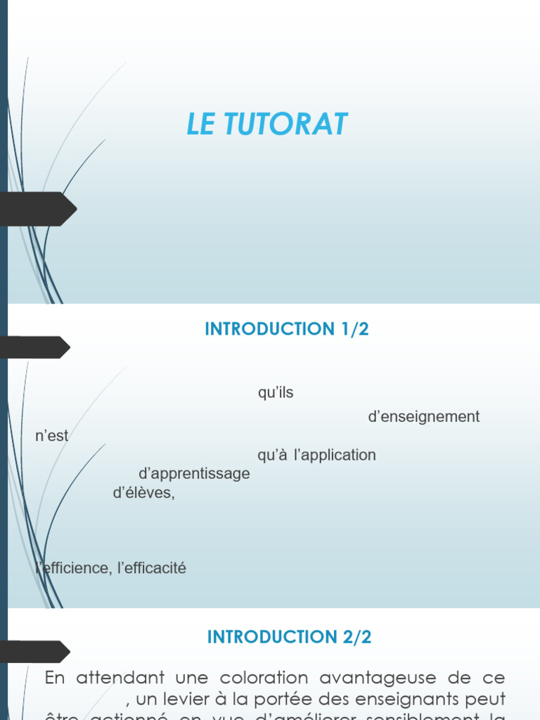 Chapitre 5 - Le TUTORAT - 095206 | PDF