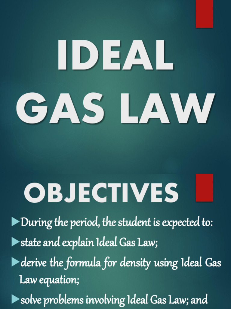 Ideal Gas Laws | PDF