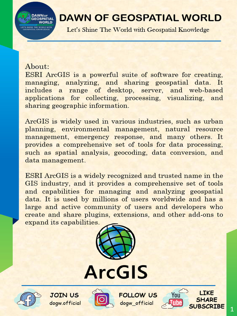 ArcMap GIS Download Link | PDF
