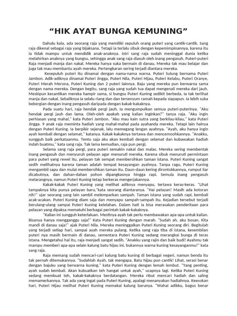 Cerita Hikayat | PDF