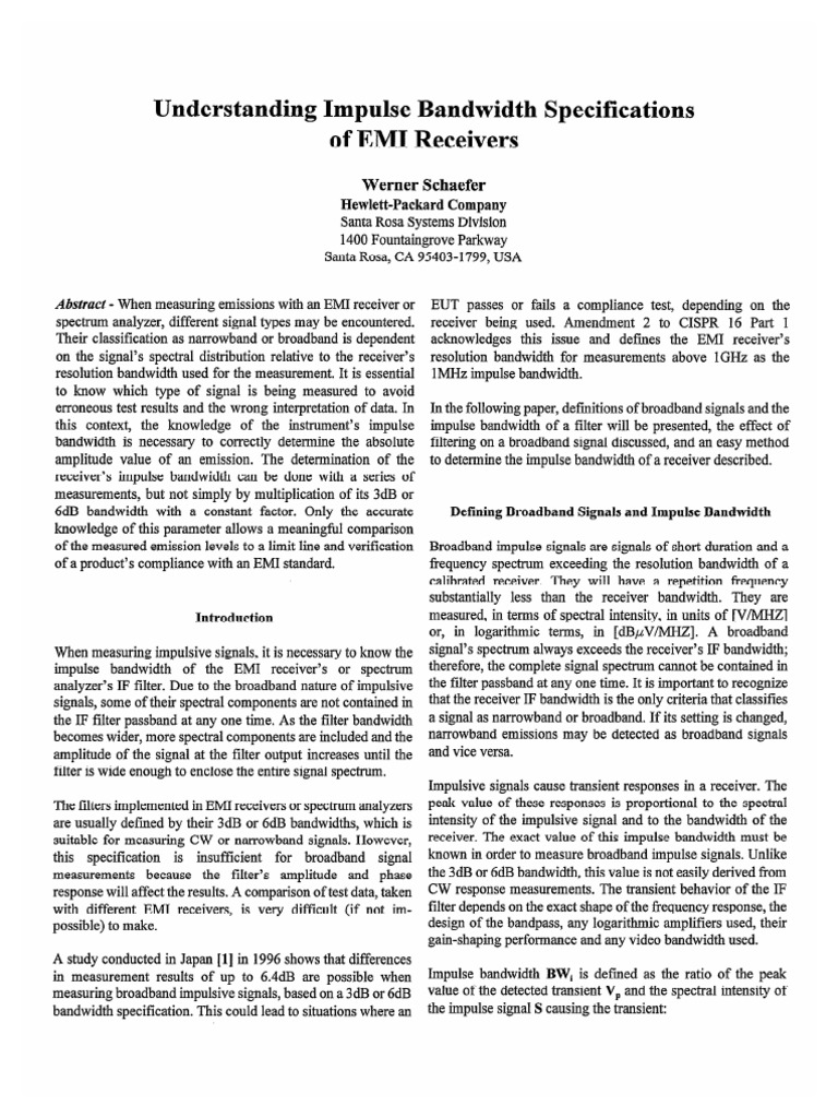 3db And 6db Bandwidth Pdf