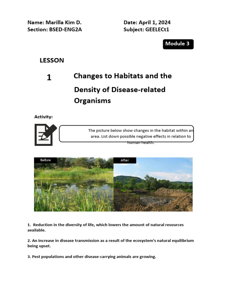 MARILLA KIM GE ELECT I - MODULE 3 - Lesson 1 | PDF