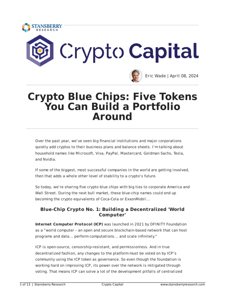 Crypto Blue Chips Fiv CRT Special Reports | PDF | Cryptocurrency ...