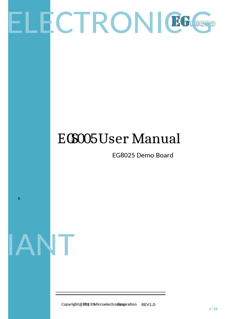 EGS005 UserManual V1 0 20200211 English | PDF