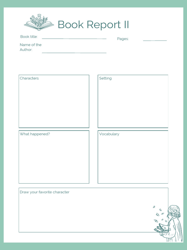 Book Report. 4 A 6to | PDF