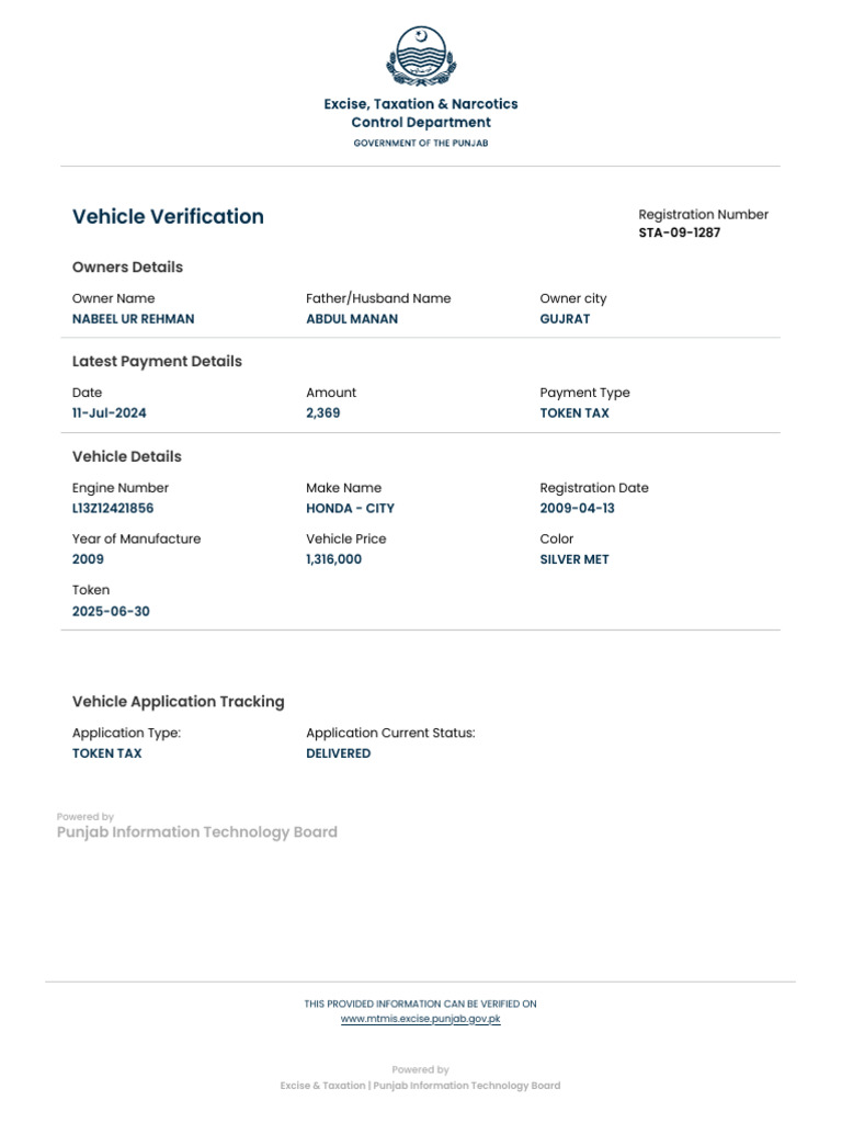 Car Registration | PDF