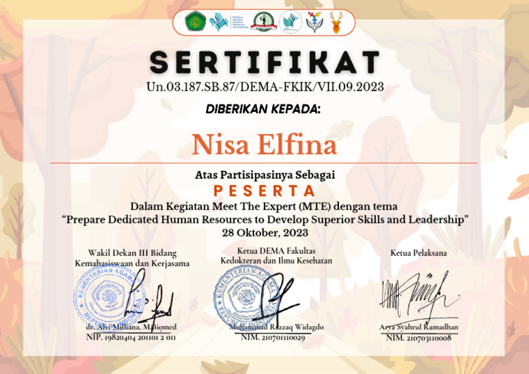 Sertifikat Mte | PDF