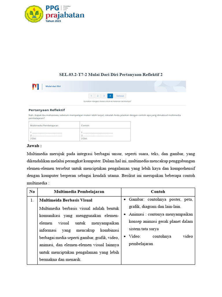SEL.03.2-T7-2 Mulai Dari Diri Pertanyaan Reflektif 2 - Nola Maharani - 2005230011 - PGSD 1 ...