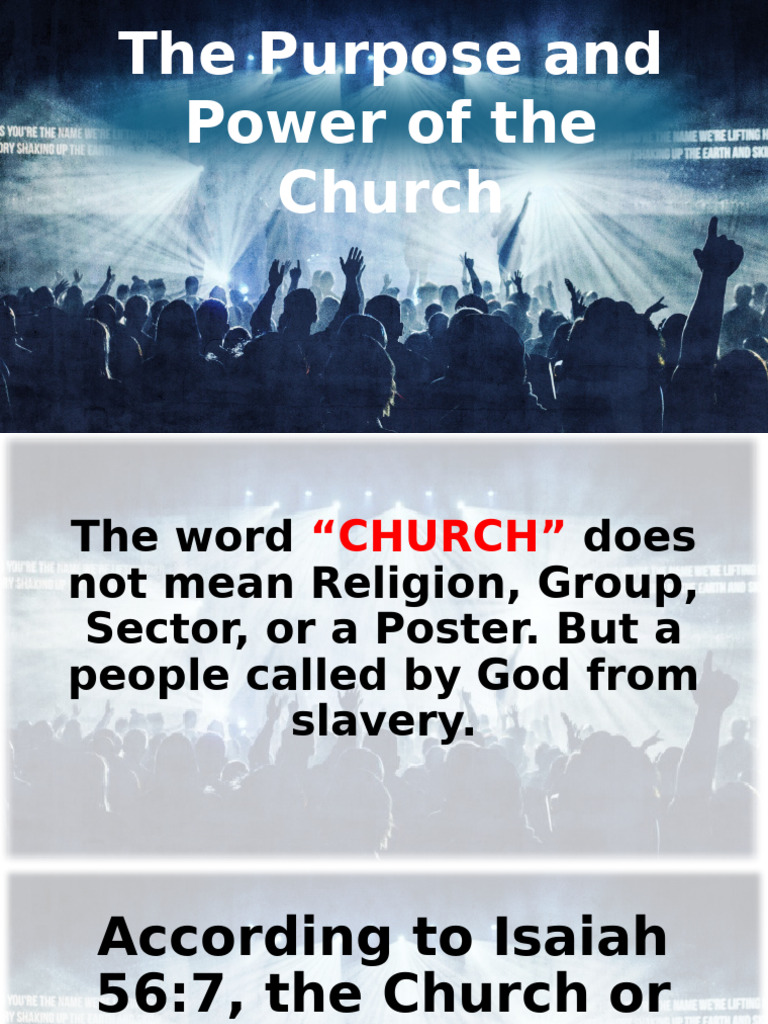 The Purpose and Power of The Church | PDF
