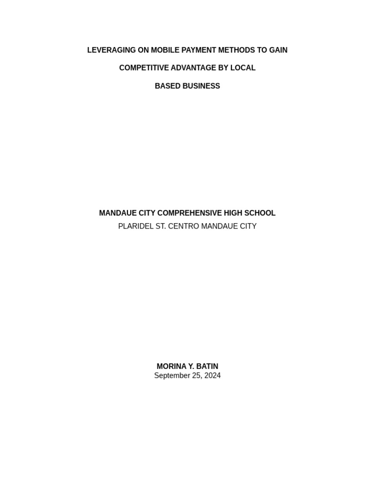 Q1 Sample Concept Paper in Eapp | PDF