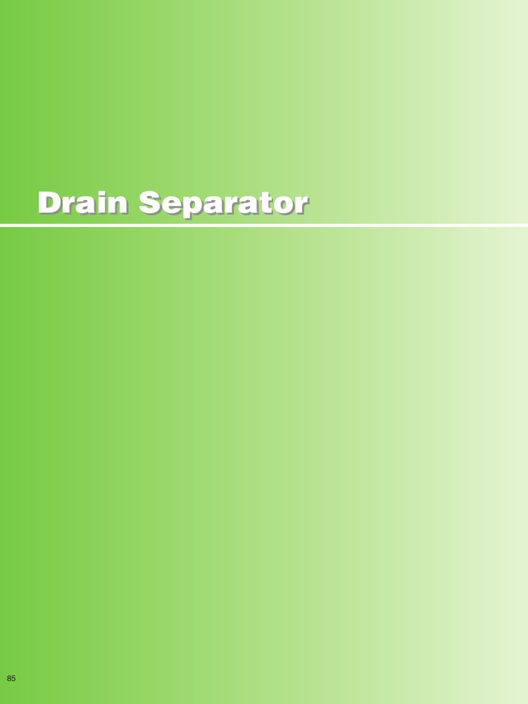 DrainSeparator DS Series | PDF