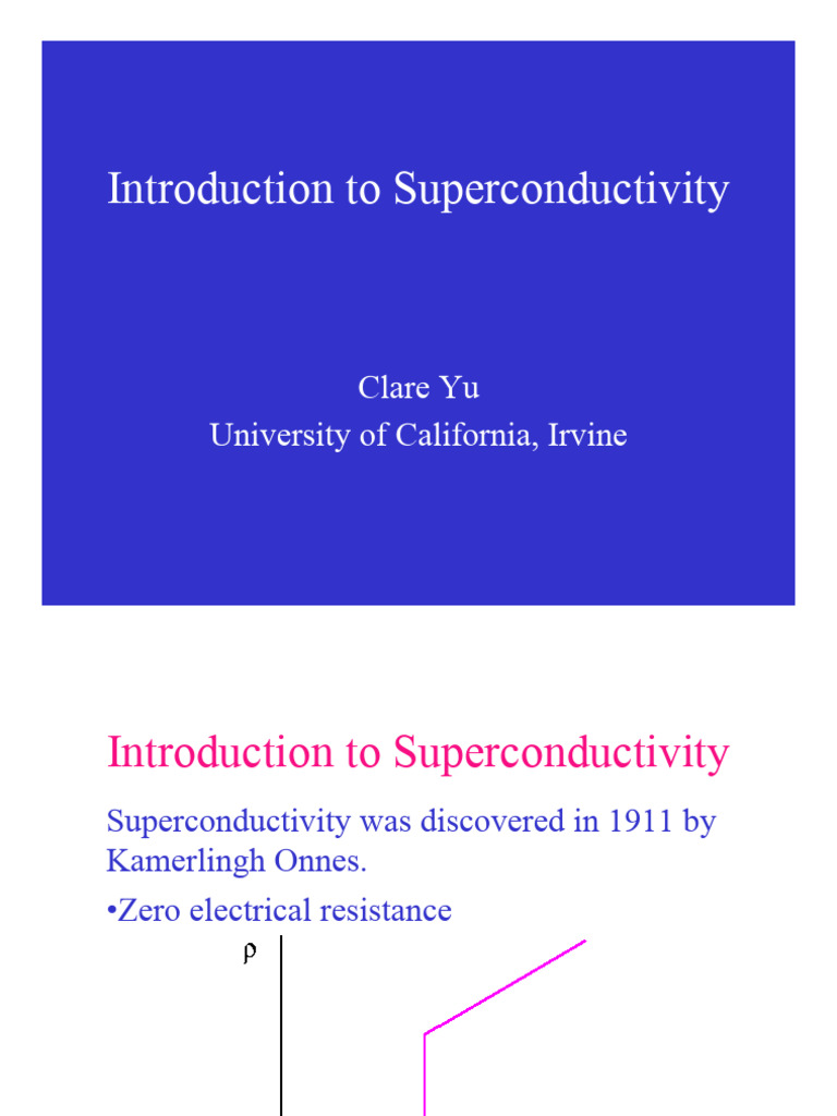 Intro To Superconductivity Mac | PDF