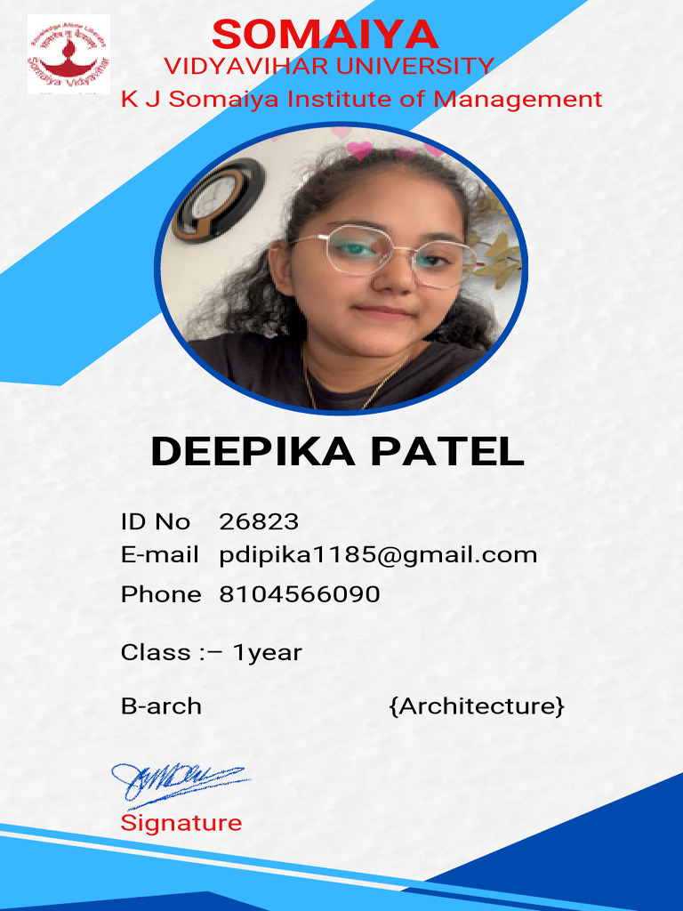 Blue Modern Business ID Card PDF | PDF
