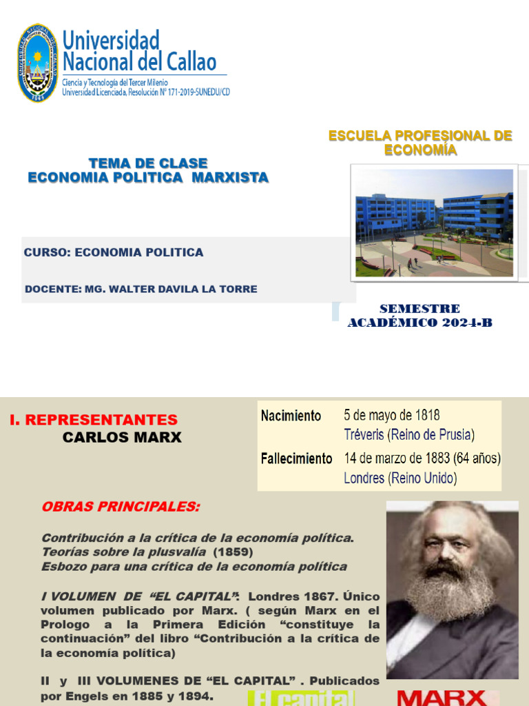Escuela Marxista - Parte 01 2024-b | PDF | marxismo | Karl Marx