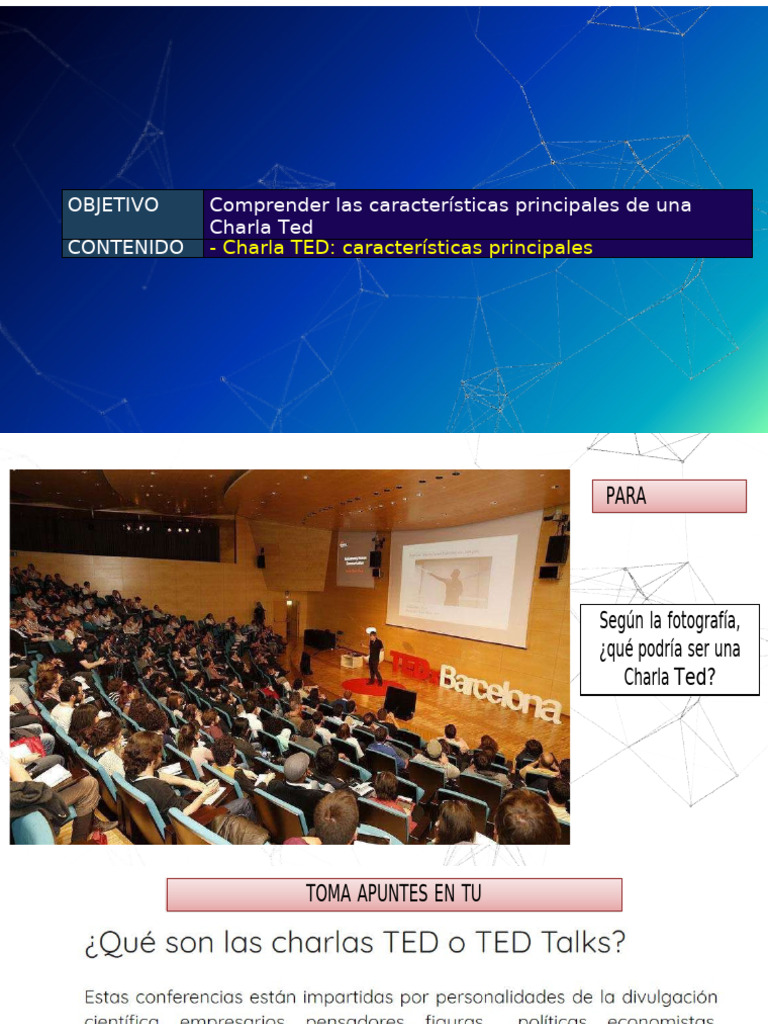 Charla TED | PDF