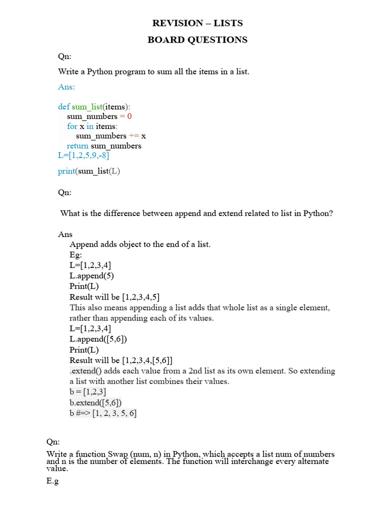 LIST-Board Pgms | PDF