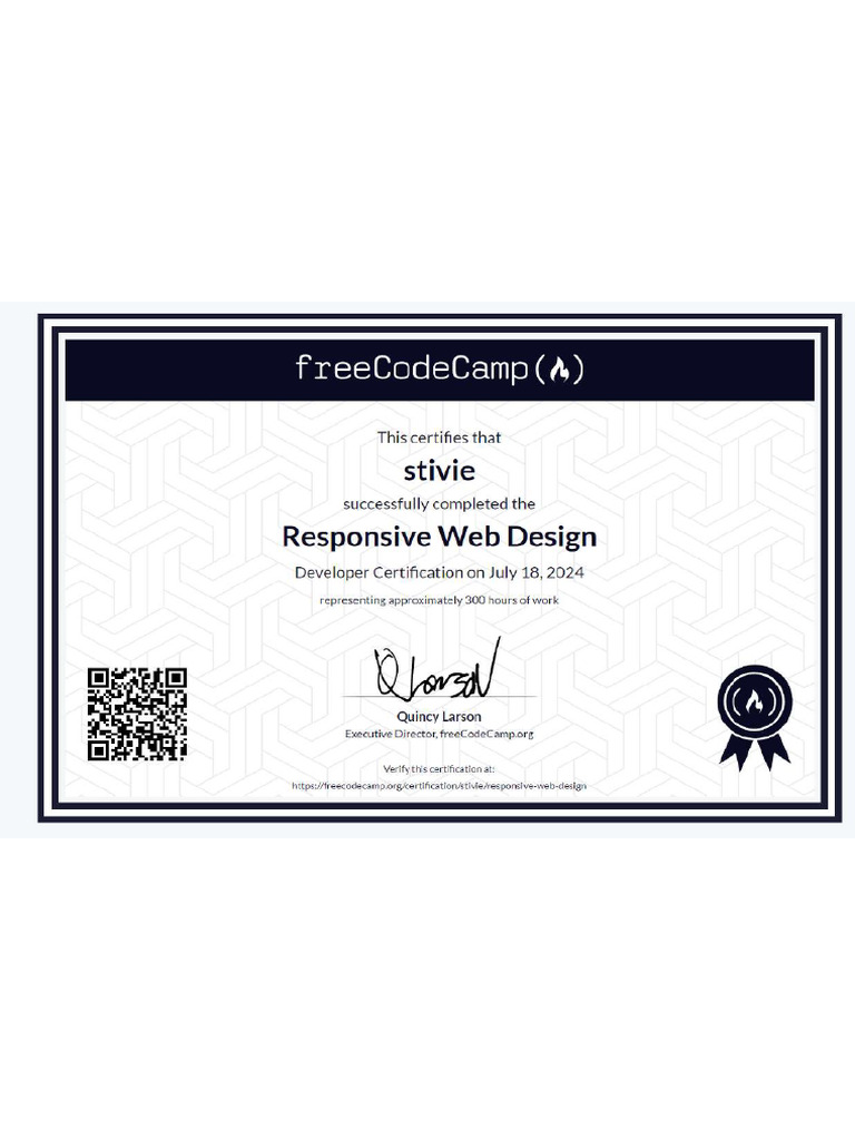 General Question About Certification freeCodeCamp Support | PDF