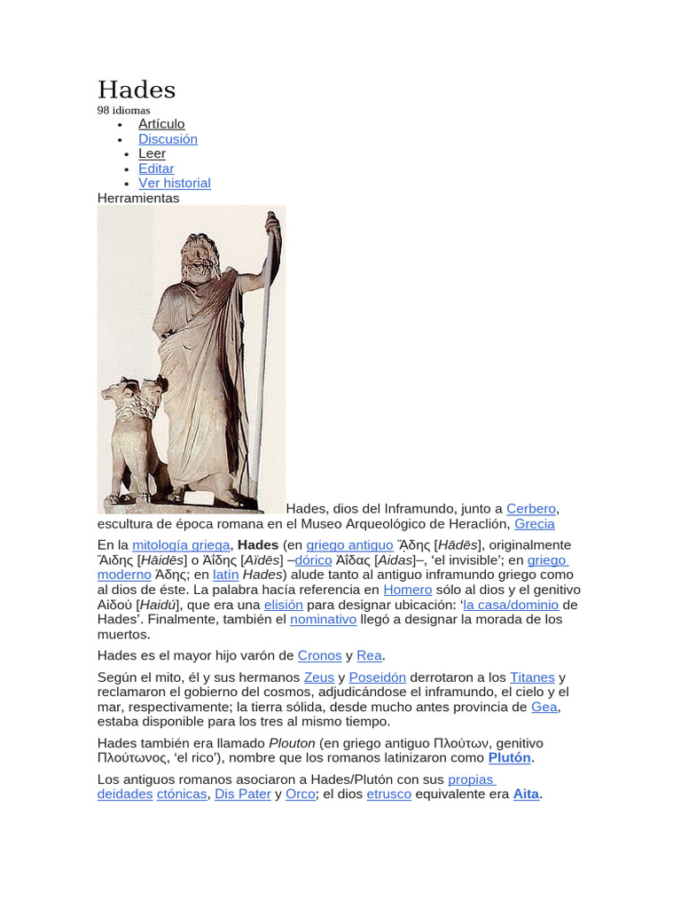 Hades Wiki | PDF